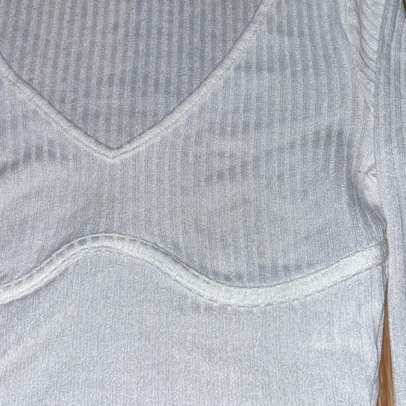 SHEIN | Tops | Beautiful And Drippy White Cropped Top Xs | Poshmark